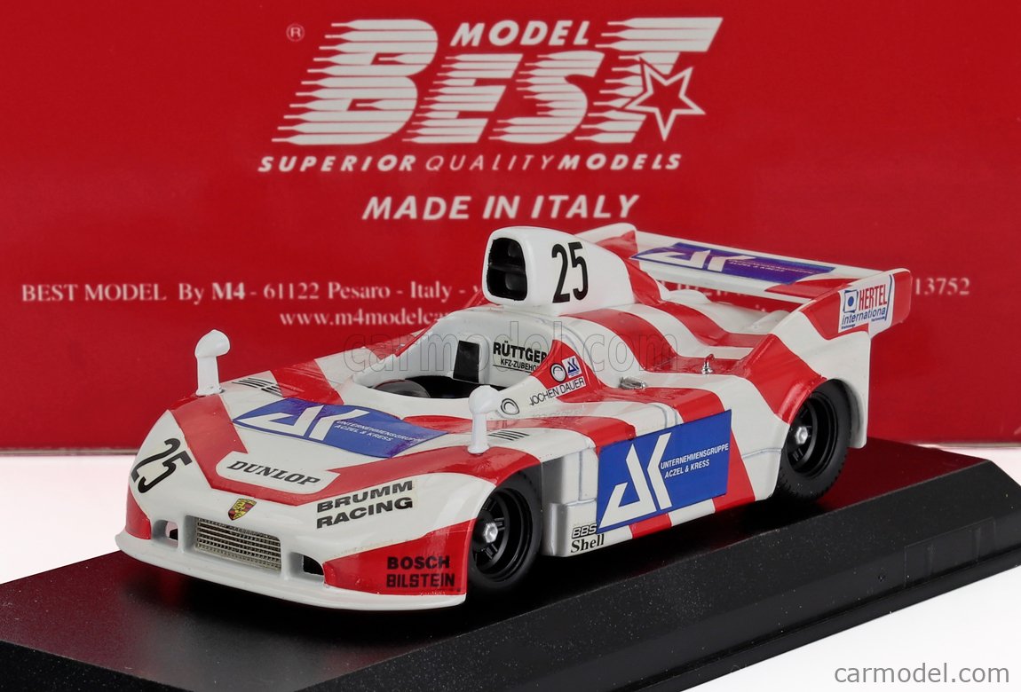 BEST-MODEL 9574 Scale 1/43 | PORSCHE 908/03 TURBO Gr.6 BRUNN RACING N 25 DRM NORISRING 1983 J ...