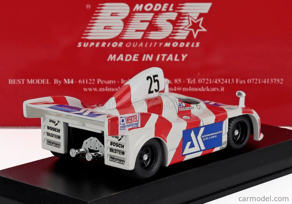BEST-MODEL 9574 Scale 1/43 | PORSCHE 908/03 TURBO Gr.6 BRUNN RACING N 25 DRM NORISRING 1983 J ...