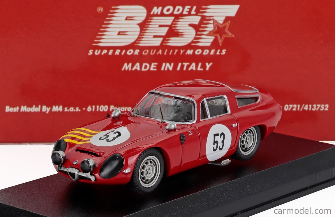 BEST-MODEL 9190 Escala 1/43 | ALFA ROMEO TZ1 N 53 SEBRING 1964 STODDARD ...