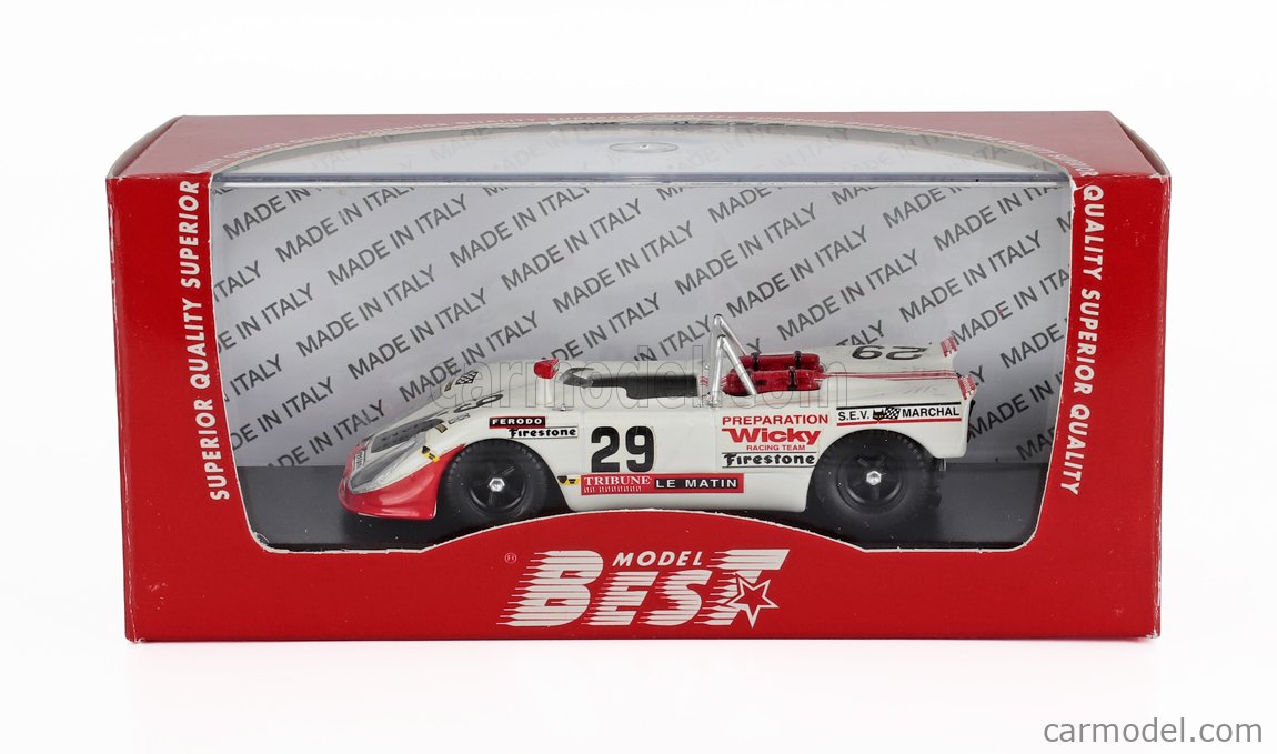 BEST-MODEL 9581 Scale 1/43 | PORSCHE 908/2 FLUNDER TEAM WICKY RACING N ...
