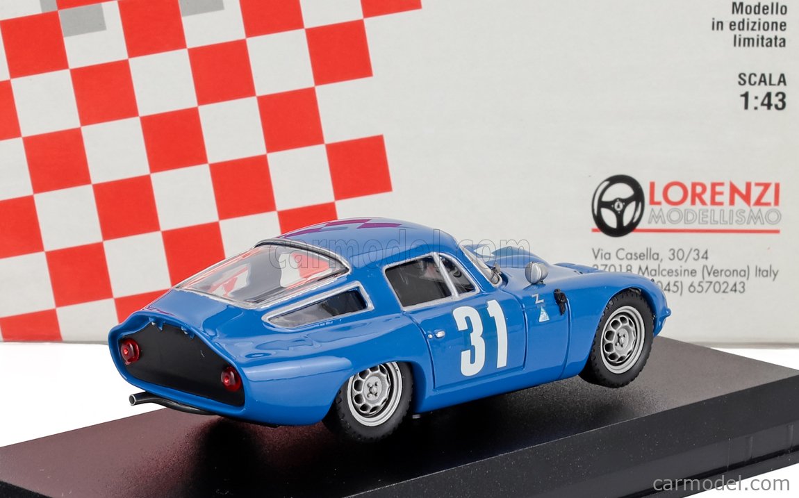 BEST-MODEL LO0201 Escala 1/43 | ALFA ROMEO TZ1 COUPE N 31 MONZA 1965 ...