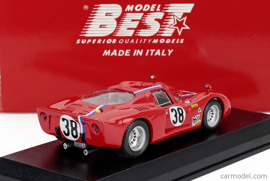 BEST-MODEL 9502 Escala 1/43 | ALFA ROMEO 33.2 COUPE N 38 TEST LE MANS ...