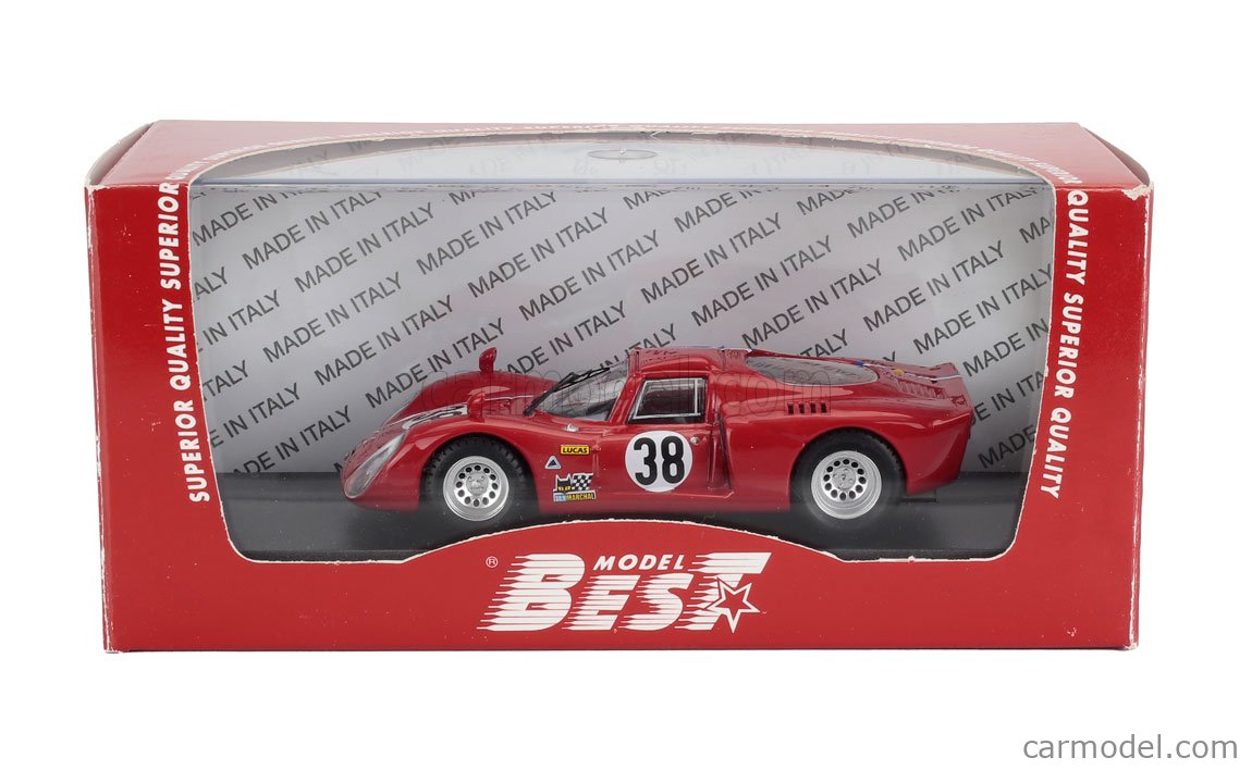 BEST-MODEL 9502 Escala 1/43 | ALFA ROMEO 33.2 COUPE N 38 TEST LE MANS ...