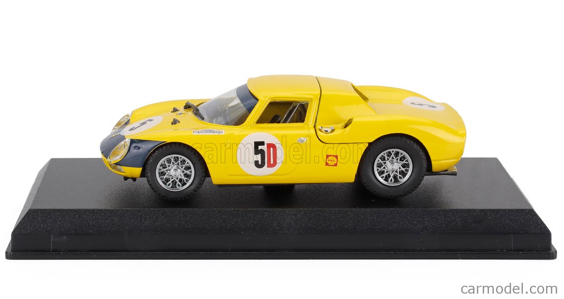 BEST-MODEL 9018 Scale 1/43 | FERRARI 250LM N 5D KYALAMI 1966 YELLOW BLUE