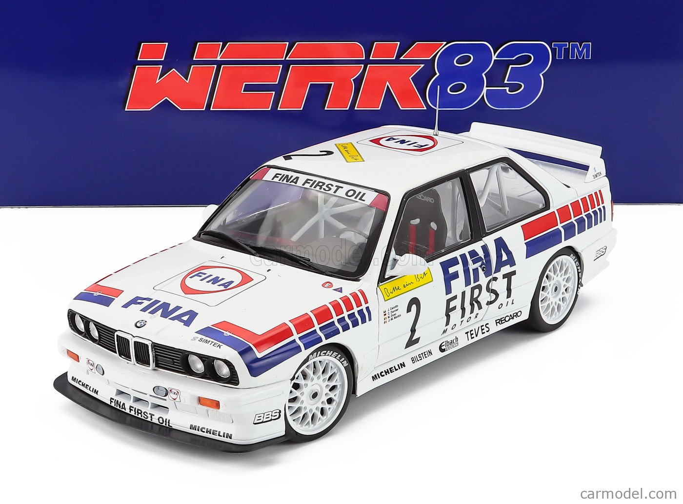 WERK83 W18038003 Масштаб 1/18 | BMW 3-SERIES M3 (E30) TEAM FINA ...