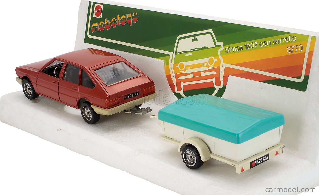 MEBETOYS MATTEL 6770 Escala 1/25 | SIMCA 1307 CON CARRELLO - WITH ...