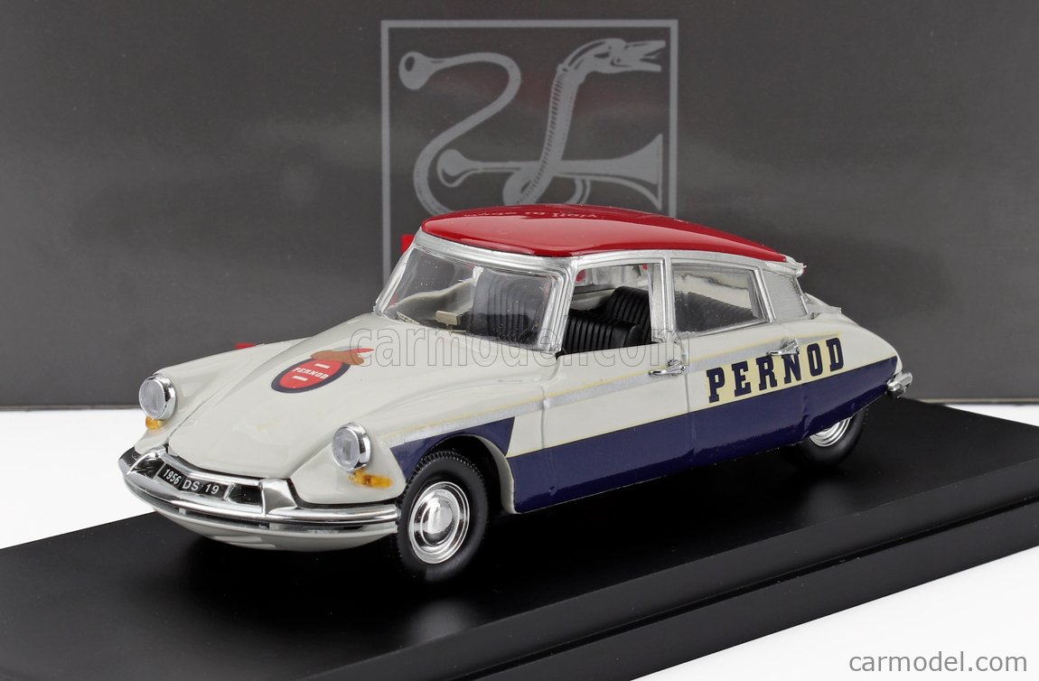 RIO-MODELS 4465 Scale 1/43 | CITROEN DS21 PERNOD 1967 WHITE RED BLUE