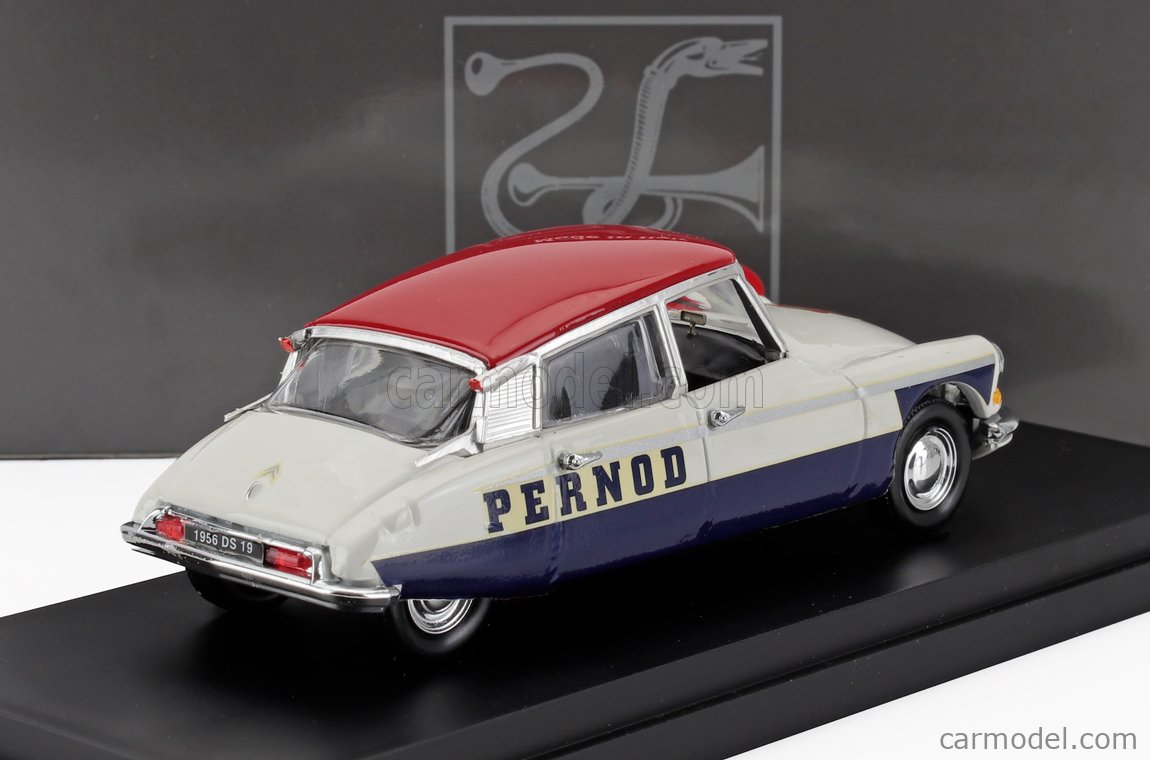 RIO-MODELS 4465 Scale 1/43 | CITROEN DS21 PERNOD 1967 WHITE RED BLUE