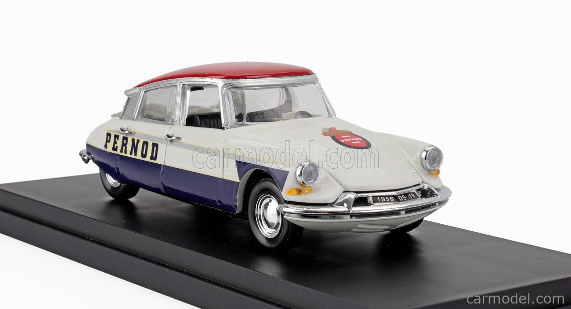 RIO-MODELS 4465 Scala 1/43 | CITROEN DS21 PERNOD 1967 WHITE RED BLUE
