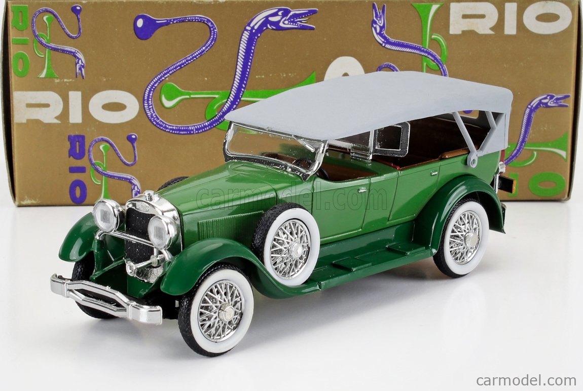 RIO-MODELS 50 Scale 1/43 | LINCOLN SPORT PHAETON 1928 GREEN GREY