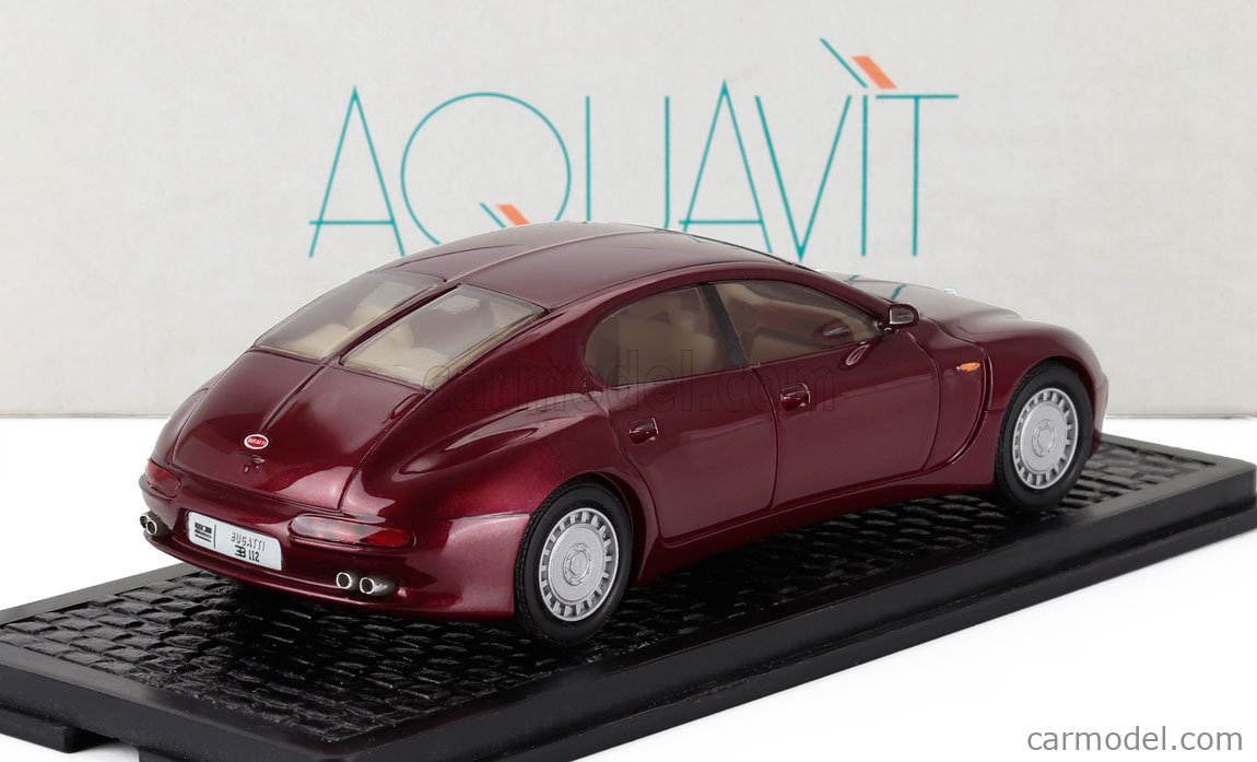 AQUAVIT 1100 Masstab: 1/43 | BUGATTI EB112 1993 RED MET