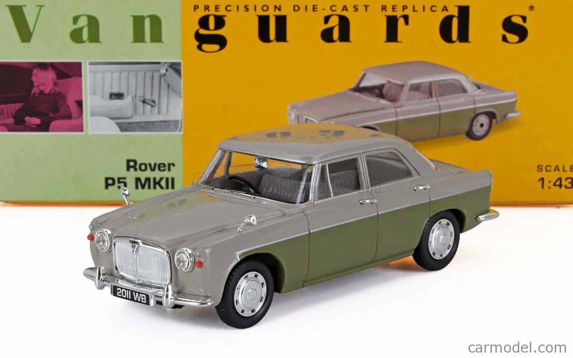 VANGUARDS VA06900 Escala 1/43 | ROVER P5 MKII 1971 GREY GREEN