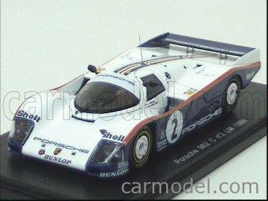 SPARK-MODEL S0924 Scale 1/43 | PORSCHE 962C N 2 LE MANS 1986 BLUE WHITE
