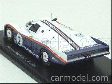 SPARK-MODEL S0924 Scale 1/43 | PORSCHE 962C N 2 LE MANS 1986 BLUE WHITE
