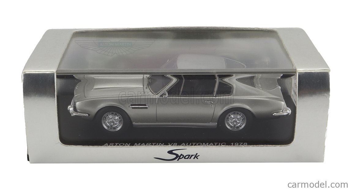 SPARK-MODEL S0575 Scale 1/43 | ASTON MARTIN V8 AUTOMATIC 1978 SILVER