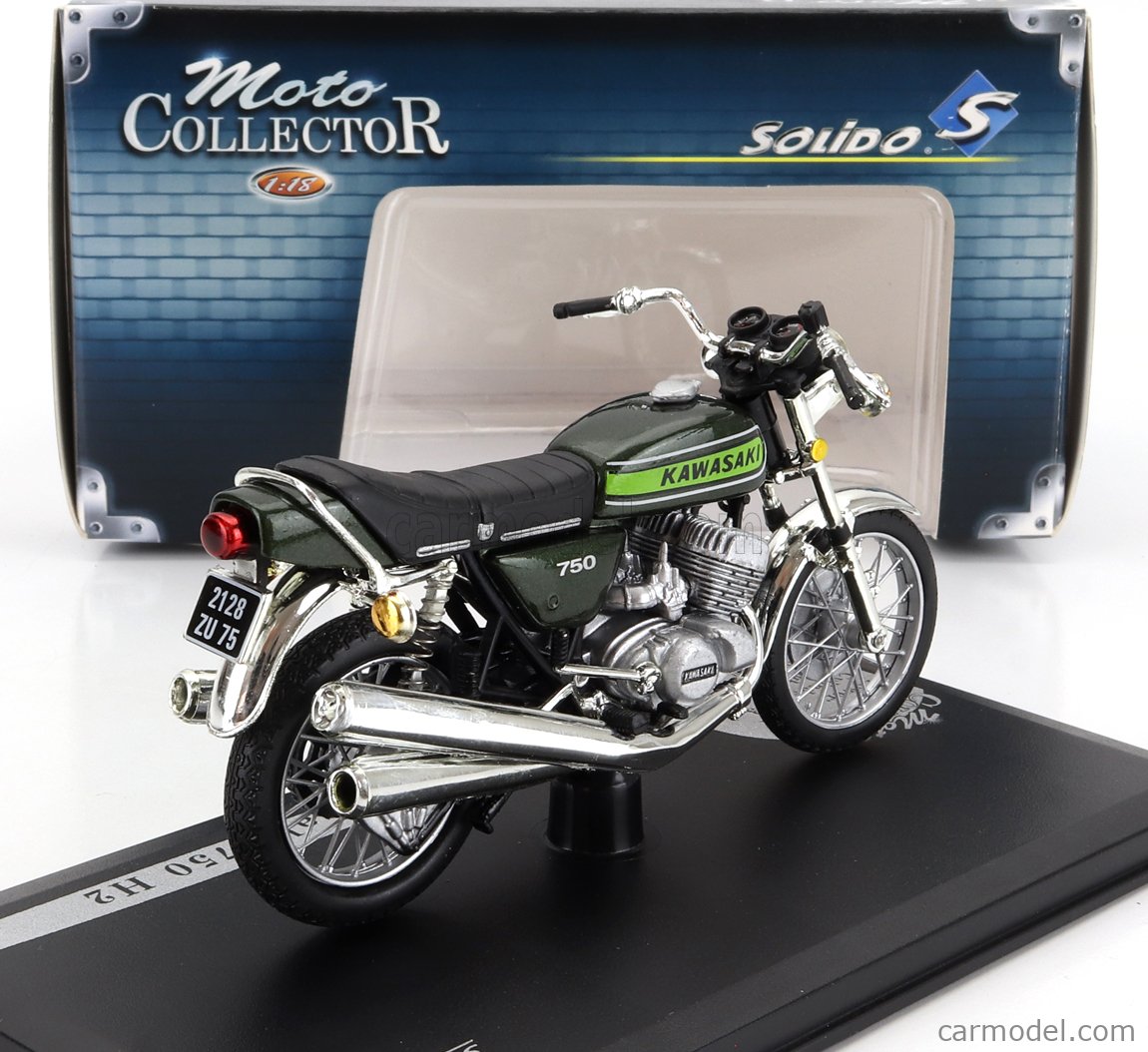 SOLIDO 150327 Scale 1/18 | KAWASAKI 750 H2 1975 GREEN MET