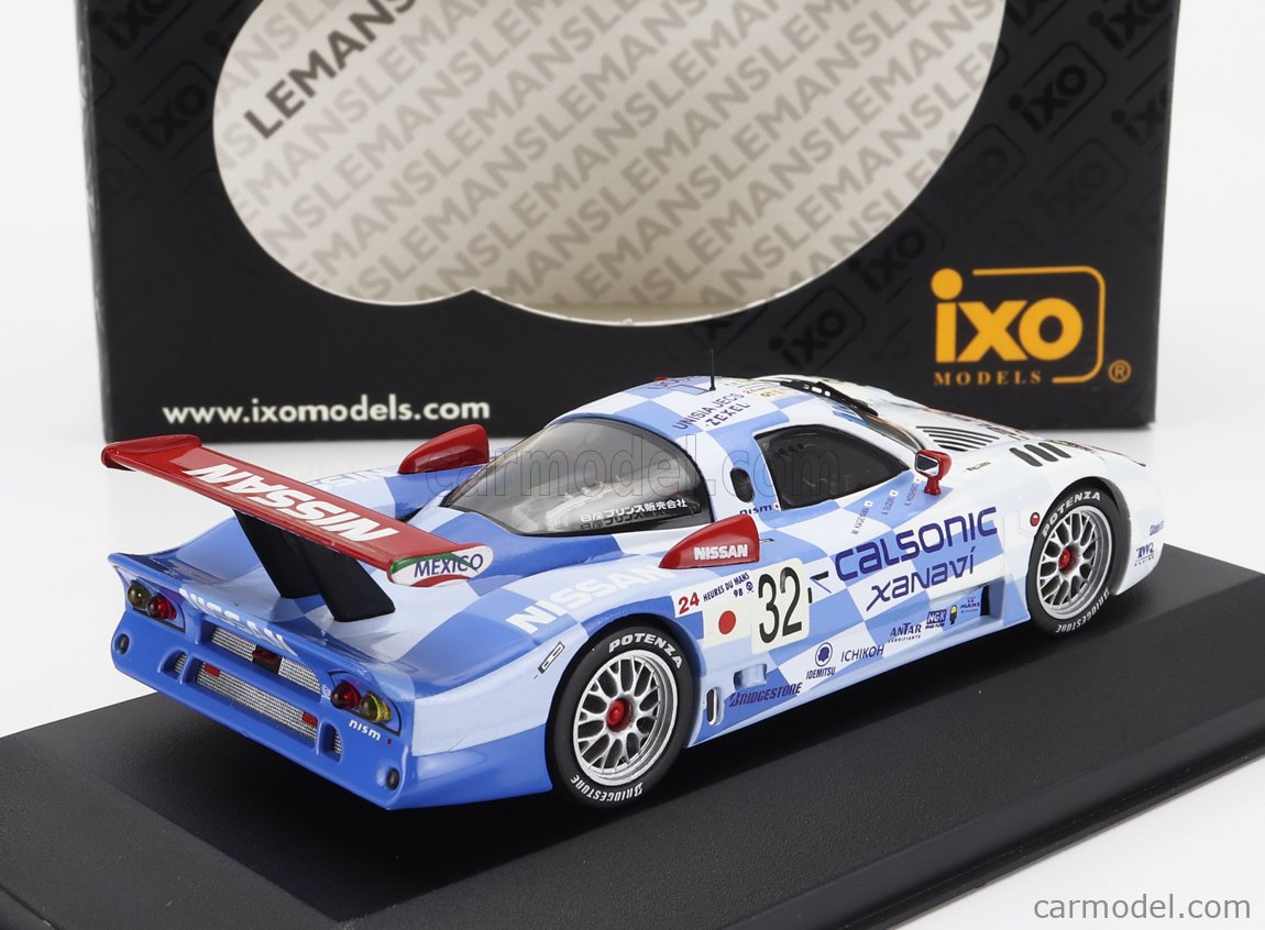 IXO-MODELS LMC034 Scale 1/43 | NISSAN R390 GT1 3.5L TURBO TEAM NISSAN MOTORSPORT N 32 3rd 24h LE ...