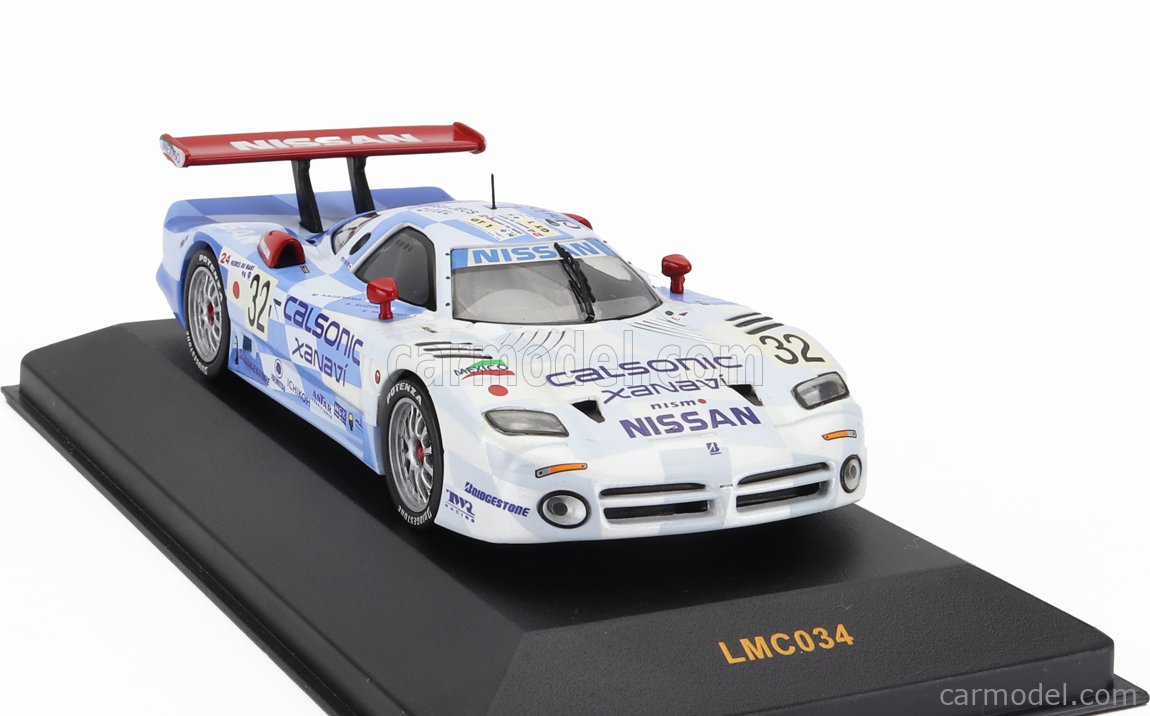 IXO-MODELS LMC034 Scale 1/43 | NISSAN R390 GT1 3.5L TURBO TEAM NISSAN MOTORSPORT N 32 3rd 24h LE ...