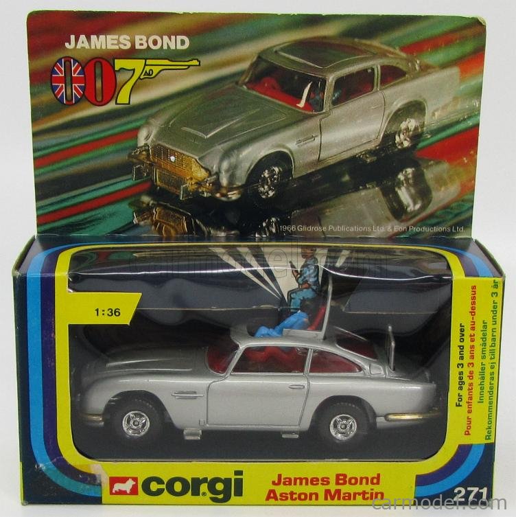 CORGI 271 Scale 1/36 | ASTON MARTIN DB 5 JAMES BOND 007 GREY MET