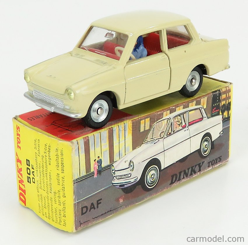 DINKY FRANCE 508 Scale 1/43 | DAF SALOON WITH FIGURE IVORY