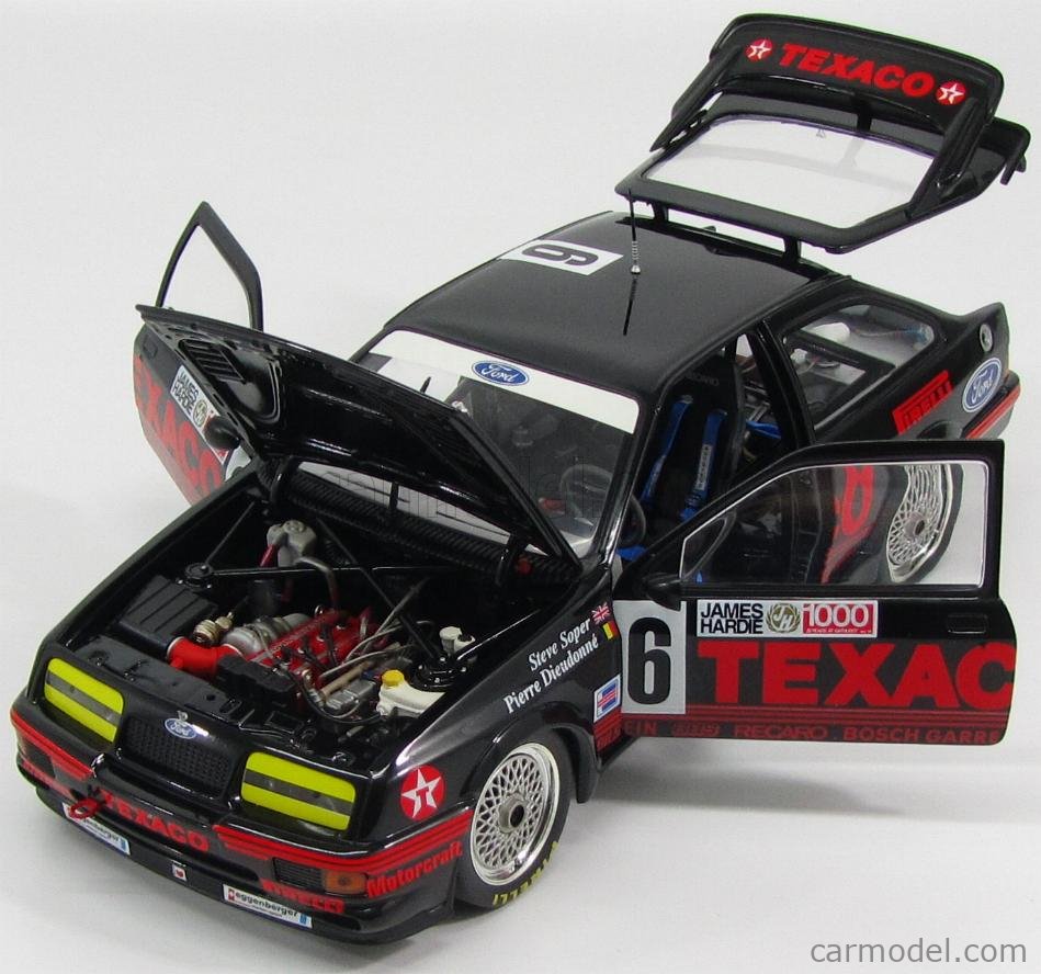 MINICHAMPS 100878906 Scale 1/18 | FORD ENGLAND SIERRA RS500 TEXACO N 6 ...
