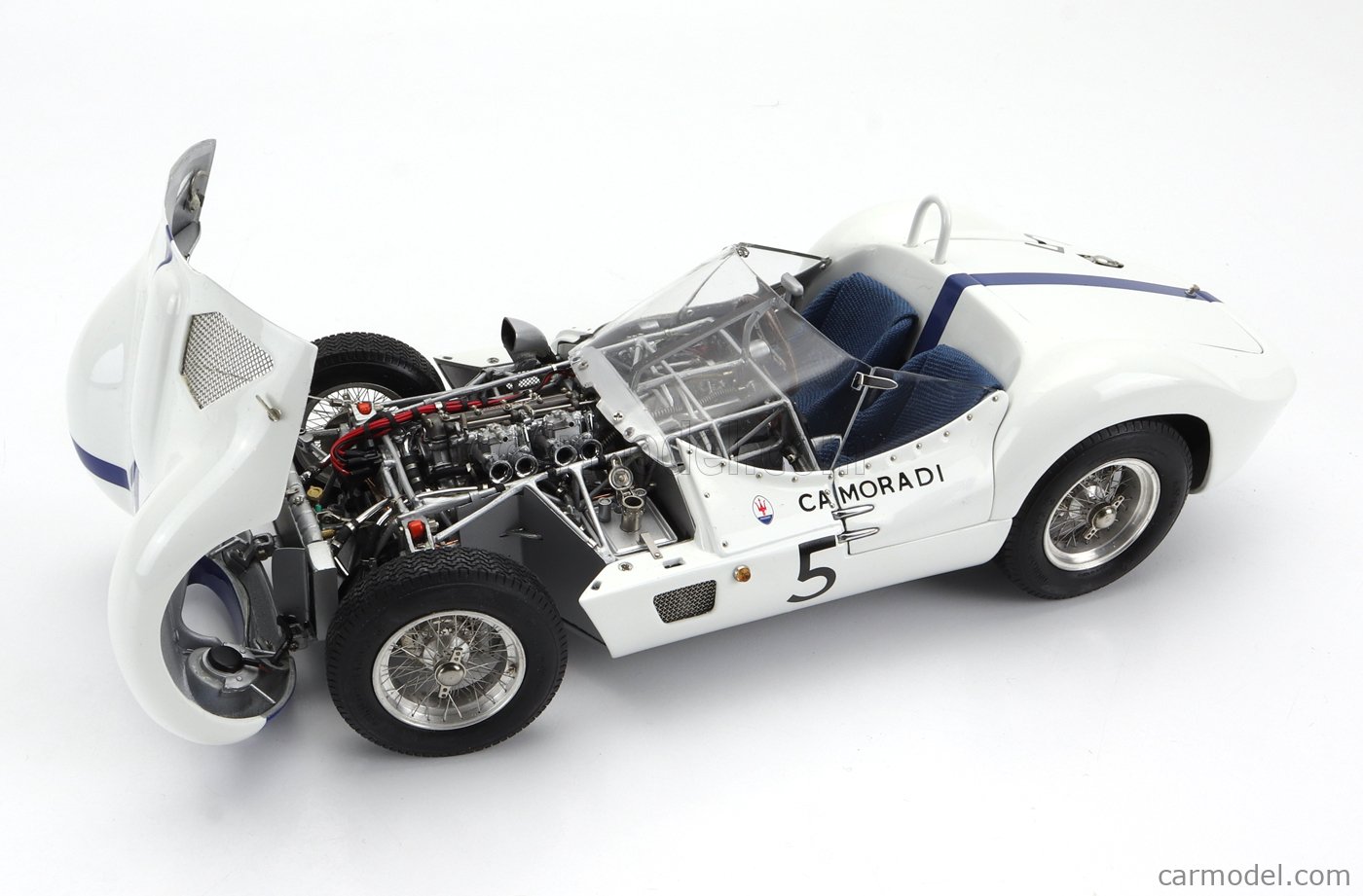 CMC M047 Scale 1/18 | MASERATI TIPO 61 BIRDCAGE TEAM USA RACING CAMORADI N 5 WINNER 1000km ...