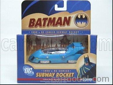 CORGI 77351 Scale 1/43 | BATMAN SUBWAY ROCKET 1990's LIGHT BLUE