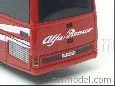 OLDCARS 06902 Scale 1/43 | IVECO FIAT 391 GT DOMINO - AUTOBUS - ALFA ROMEO RED