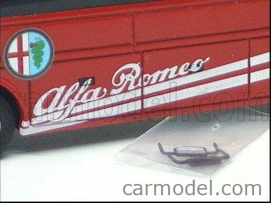 OLDCARS 06902 Scale 1/43 | IVECO FIAT 391 GT DOMINO - AUTOBUS - ALFA ROMEO RED