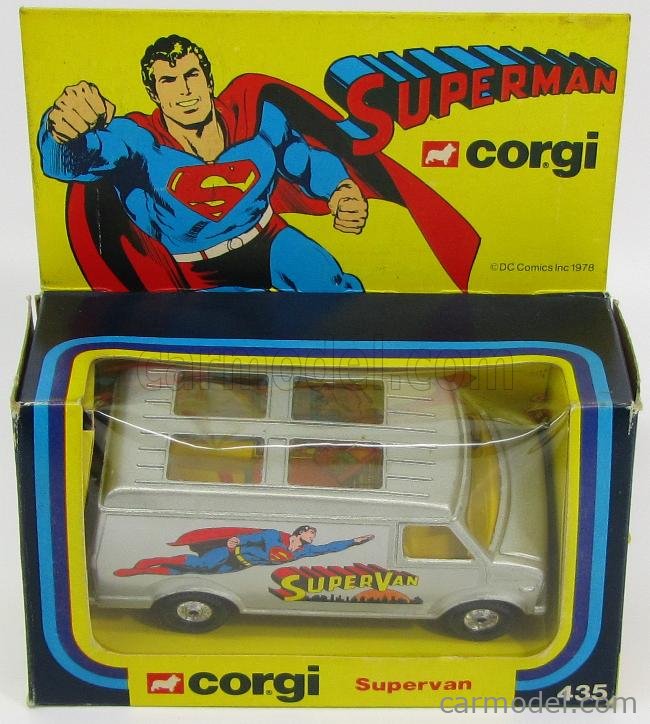 CORGI 435 Scale 1/36 | COMICS SUPERMAN VAN - SUPERVAN SILVER