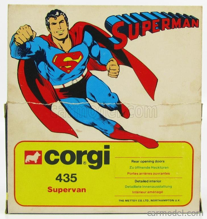 CORGI 435 Scale 1/36 | COMICS SUPERMAN VAN - SUPERVAN SILVER