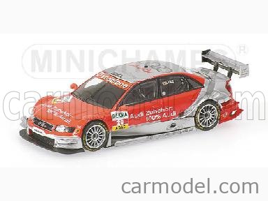 MINICHAMPS 061420 Scale 1/43 | AUDI A4 N 20 ZUBEHOR ICKX DTM 2006 RED SILVER