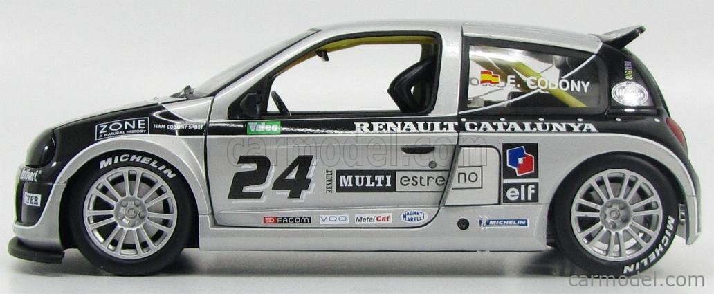 UNIVERSAL HOBBIES UH4506 Scale 1/18 | RENAULT CLIO SPORT V6 24V RENAULT ...