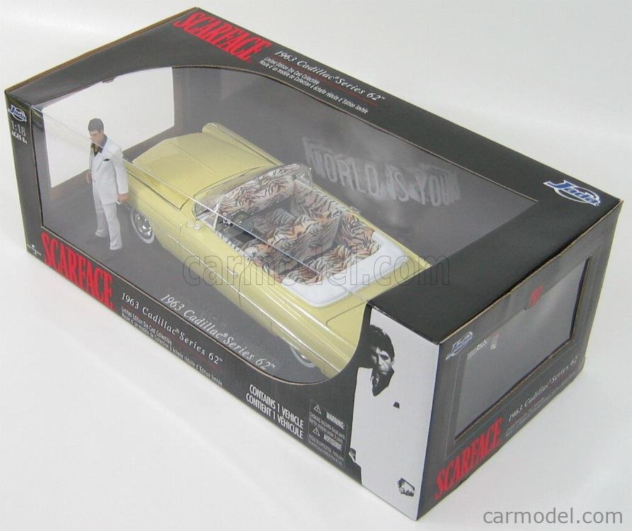 JADA 90003 Echelle 1/18 | CADILLAC SERIES 62 1963 - SCARFACE - AL ...