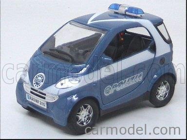 HEAVY METAL GO0980 Scale 1/18 | SMART POLIZIA (POLICE) BLUE