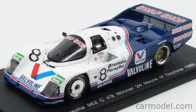 SPARK-MODEL S0947 Scala 1/43 | PORSCHE 962C TEAM HENN'S SWAP SHOP ...