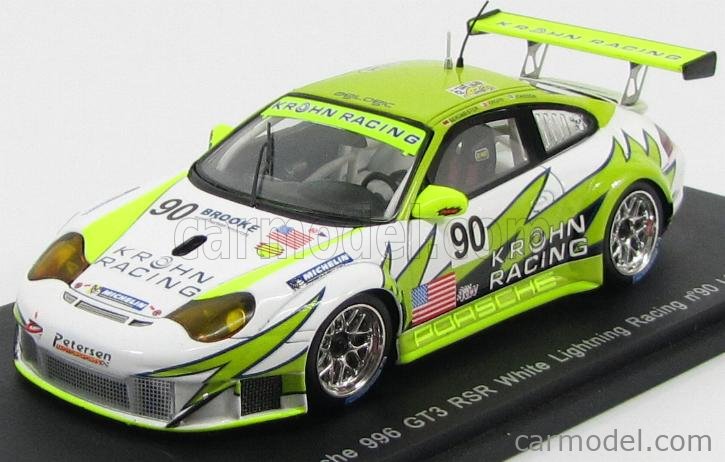 SPARK-MODEL S0973 Echelle 1/43 | PORSCHE 911 996 GT3 RSR N 90 WHITE ...