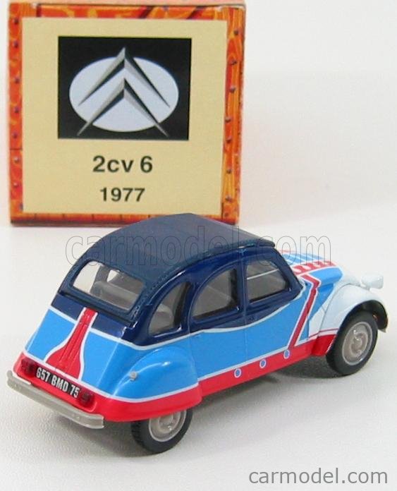 NOREV 409584F Scale 1/43 | CITROEN 2CV 6 BASKET 1977 BLUE WHITE RED