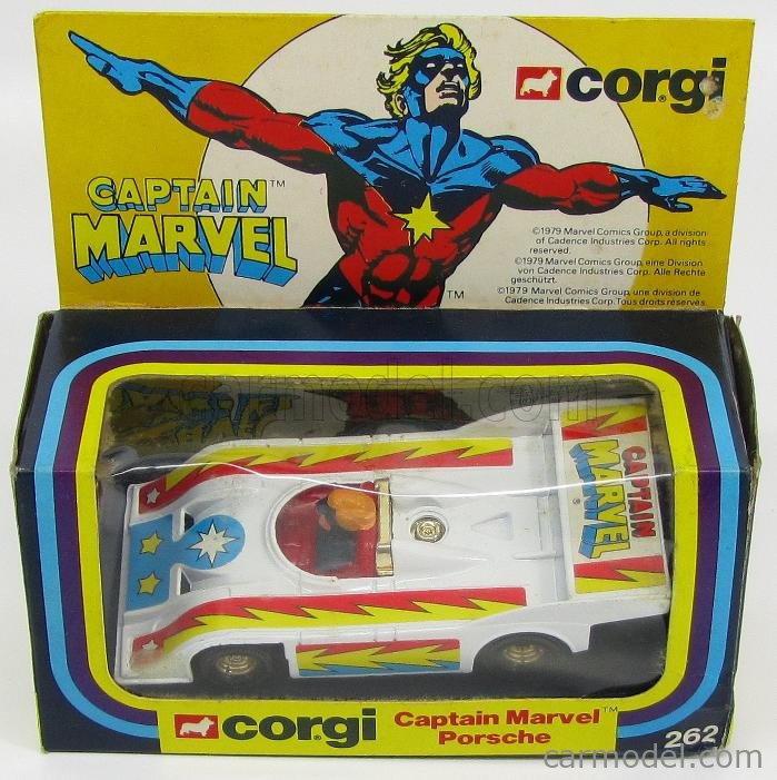 CORGI 262 Scale 1/36 | PORSCHE CAPTAIN MARVEL WHITE