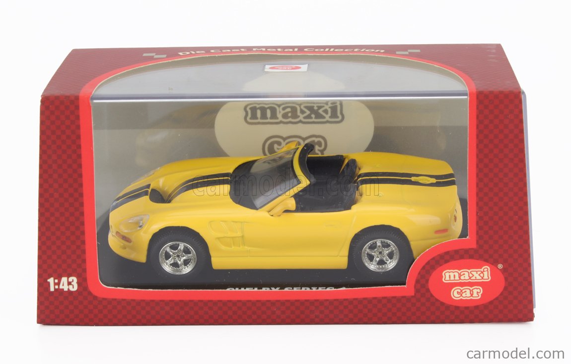 MAXI-CAR 20081-ABMAX021 Escala 1/43 | SHELBY SERIES 1 SPIDER YELLOW