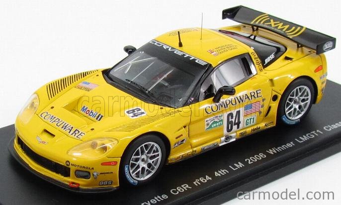SPARK-MODEL S0174 Scale 1/43 | CHEVROLET CORVETTE C6R N 64 4th 24h LE ...