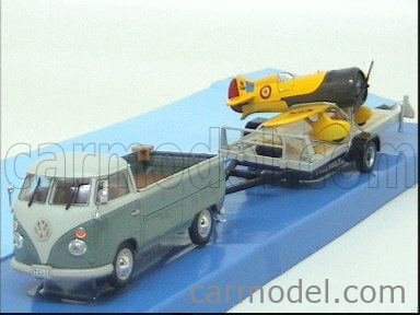 HONGWELL 7010500D Scale 1/43 | VOLKSWAGEN T1 PICK-UP + TRAILER AIRCRAFT ...