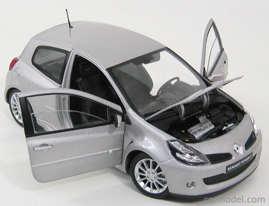 SOLIDO 8195 Scale 1/18 | RENAULT CLIO SPORT 2006 SILVER