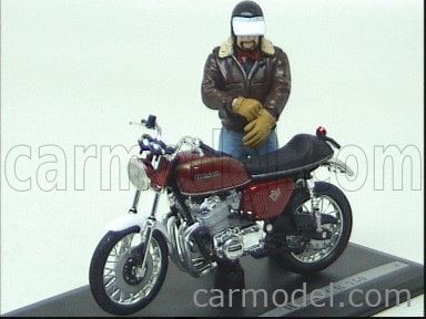 SOLIDO 88002 Scale 1/18 | HONDA CB 750 + PILOT FIGURES RED MET