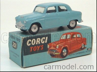 CORGI 201 Scale 1/43 | AUSTIN CAMBRIDGE SALOON LIGHT BLUE