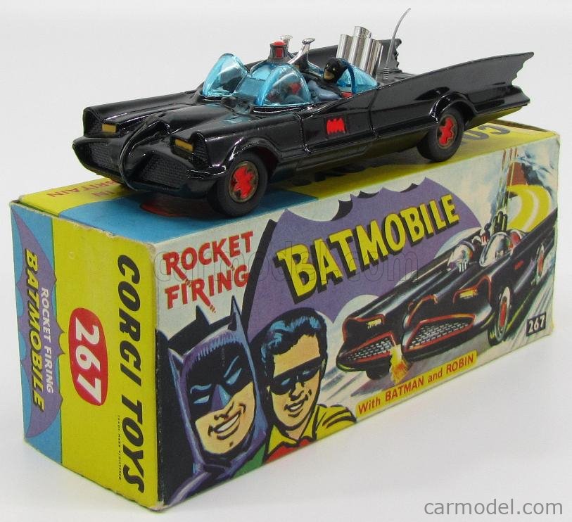CORGI 267 Scale 1/43 | BATMAN BATMOBILE WITH BATMAN AND ROBIN (1 ISSUE ...
