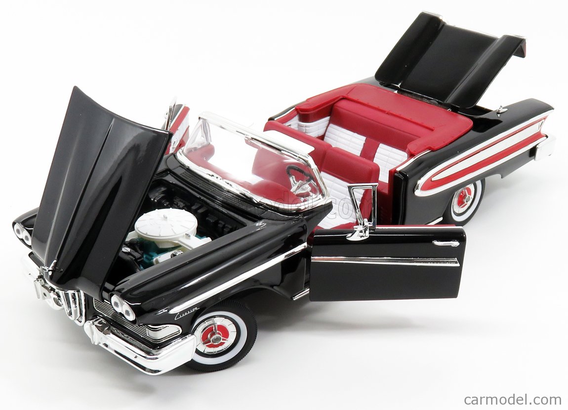 LUCKY-DIECAST LDC92298BK Scale 1/18 | EDSEL CITATION CABRIOLET 1958 BLACK