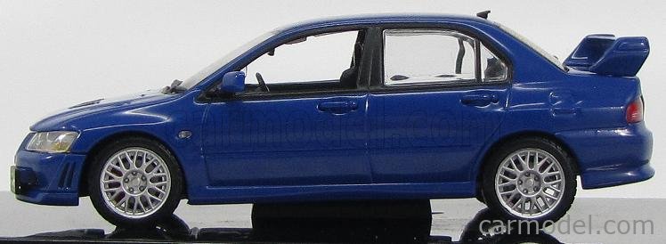 AUTOART 57163 Scale 1/43 | MITSUBISHI LANCER EVOLUTION VII 2001 BLUE