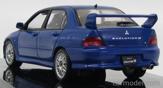 AUTOART 57163 Scale 1/43 | MITSUBISHI LANCER EVOLUTION VII 2001 BLUE