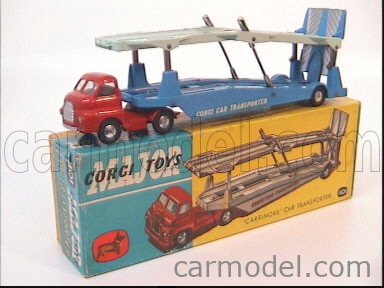 CORGI 1101 Scala 1/43 | BEDFORD CAR TRANSPORTER CARRIMORE (1 ISSUE) RED ...
